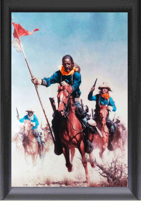 Buffalo Soldiers 10th Cavalry Charge Civil War Era 16 X 24 Framed Ebay