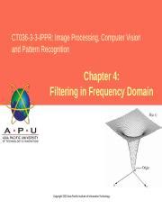 Chapter Filtering In Frequency Domain Pptx Ct Ippr Image Processing Computer Vision
