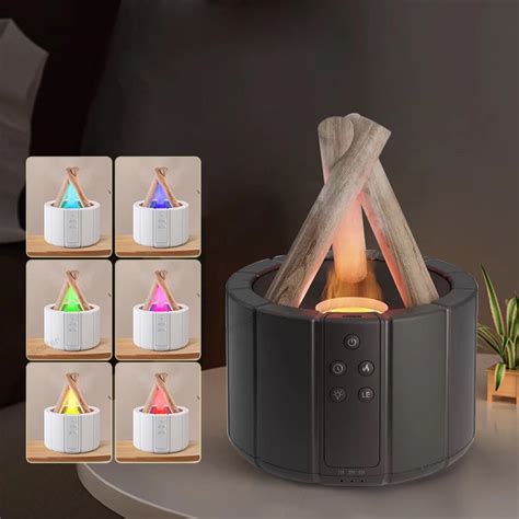 Bring The Warmth Of A Campfire Indoors Introducing The Desktop Campfire Flame Aroma Diffuser