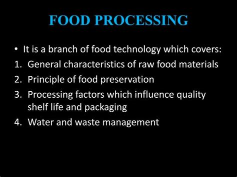 Food Processing Principles And Methods Pptx