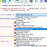 SPT Correlations Software NovoSPT Novo Tech Software