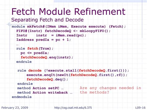 Ppt Modular Refinement Arvind Computer Science And Artificial