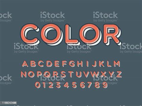 복고풍 글꼴과 알파벳 스톡 벡터 일러스트레이션 3차원 형태에 대한 스톡 벡터 아트 및 기타 이미지 3차원 형태 개체 그룹 고풍스런 Istock