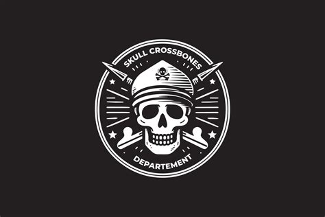 Retro Skull And Crossbones Emblem 68021402 Vector Art At Vecteezy
