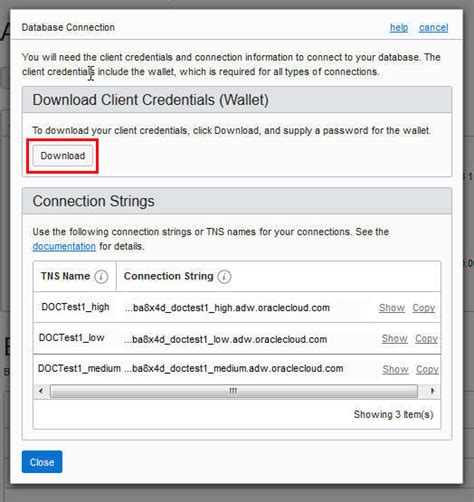 Provisioning Autonomous Data Warehouse