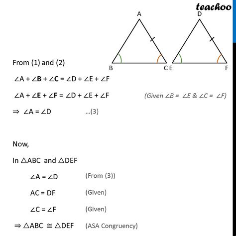 AAS Congruency Class If Two Angles And Adjacent Side Are Equal