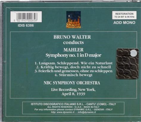 Yahoo オークション A511 Bruno Walter Conducts Mahler Sumphony N