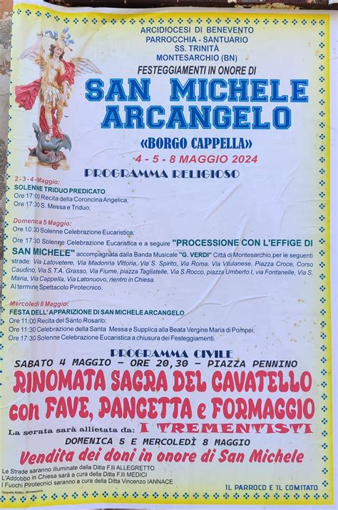 San Michele Arcangelo Sagra Del Cavatello Con Fave Pancetta E