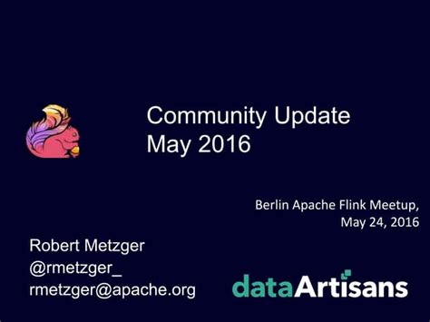 Community Update May 2016 January May Berlin Apache Flink Meetup Ppt