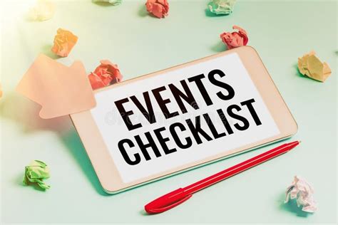 Handwriting Text Events Checklist Business Showcase Invaluable Tool For Successfully Managing