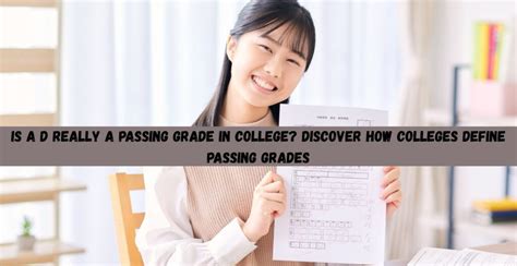 Is A D Really A Passing Grade In College Discover How Colleges Define Passing Grades
