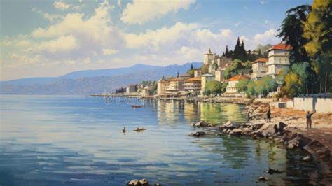 Sukhumi S Coastal Splendor Captivating Impressionistic Artwork Of