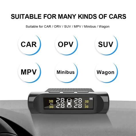 Smart Car Tpms Tyre Pressure Monitoring System Dig Vicedeal