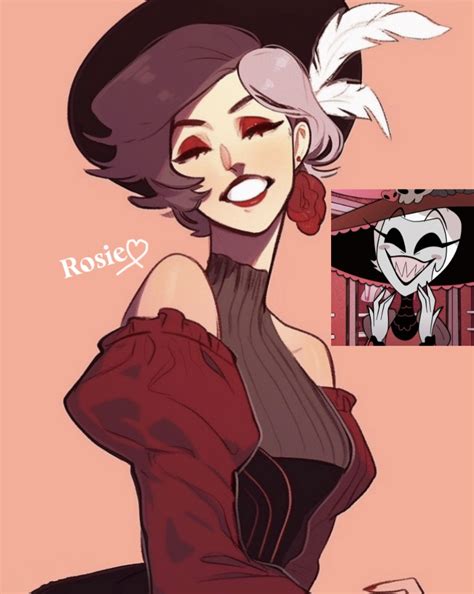 Rosie Hazbin Hotel Hazbin Hotel 1girl Bare Shoulders Breasts