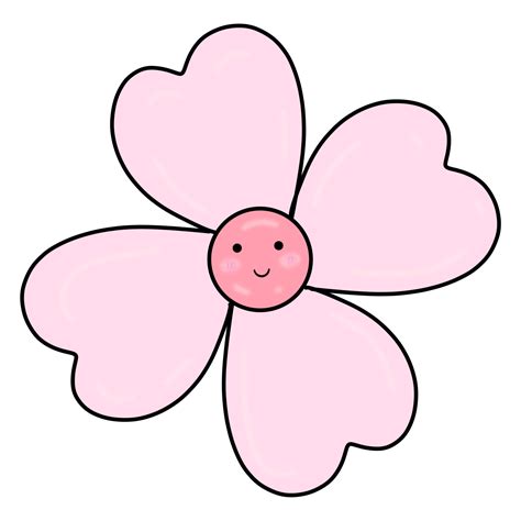Flower Cute Flower With Cute Face 27155515 Png