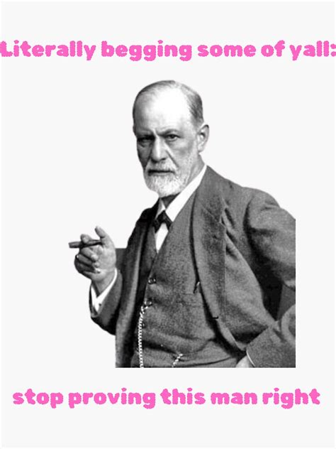 Freud Psychology Meme Sticker For Sale By A Redbubble