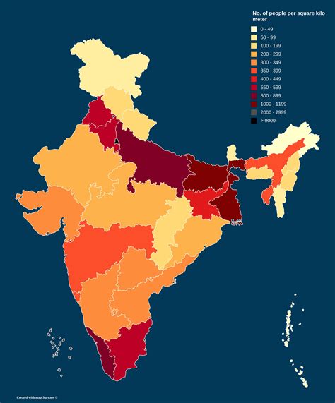 Population Density Of India By States R Indiaspeaks