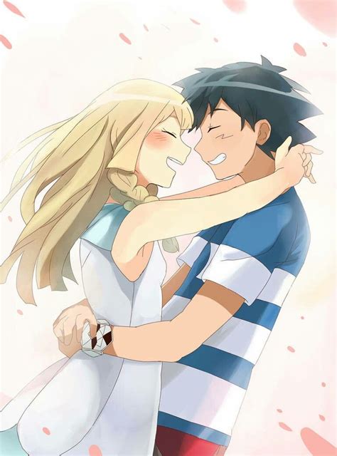 Ash X Lillie Aureliashipping Pokemon Pictures Pokemon Fan Art Anime