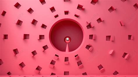 드릴 구멍이 있는 둥근 벽 배경 추상적인 환경에서 화장품을 선보일 수 있는 놀라운 3d 기하학적 모양 화장 배경 놀라 배경 추상적 배경 이미지 Hd 화장 놀라