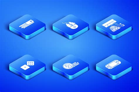 휴대용 비디오 게임 콘솔 비디오 동전 게임 주사위 컴퓨터 마우스 게임 및 레이싱 시뮬레이터 조종석 아이콘을 설정합니다 벡터 0명에 대한 스톡 벡터 아트 및 기타 이미지