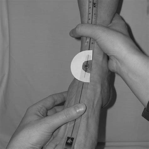 Ankle Goniometer Measurements