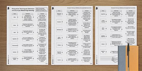 Persuasive Techniques Definition And Example Match Up