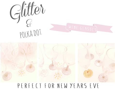 Glitter Wine Glasses