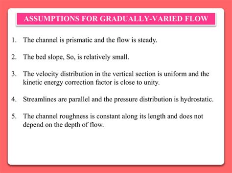 Gradually Varied Flow Pptx