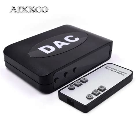 AIXXCO Digital To Analog Audio Converter With IR Remote Control Volume