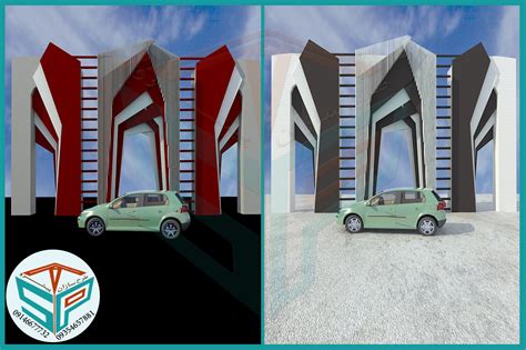 طرح سازان پیشرو طراحی سردر ورودی پارک مسکونی اداریتجاری و