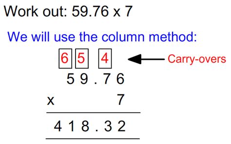 Decimals Multiply A Decimal By A One Digit Number PlusGenie