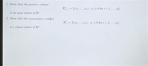 solved show that the positive