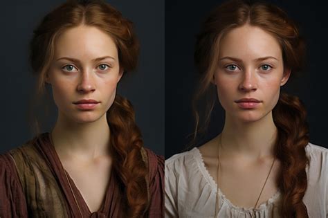 Enhancing Beauty Transformative Retouching In A 32 Portrait Series Premium Ai Generated Image