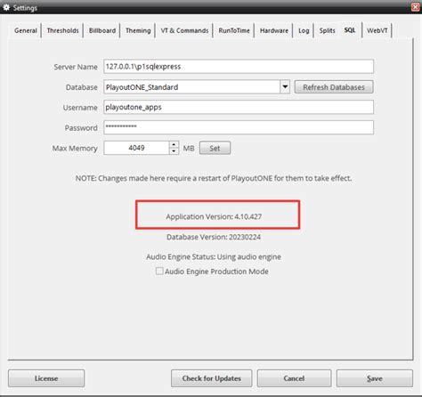 finding version numbers aiir support