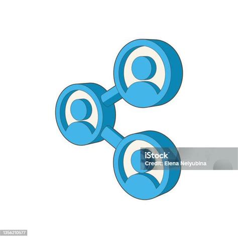 소셜 네트워크 아이콘 등각적인 사람 네트워크 일러스트레이션 공유 콘텐츠 사용자 링크 3 차원 벡터 Eps 10 공동체에 대한 스톡 벡터 아트 및 기타 이미지 Istock
