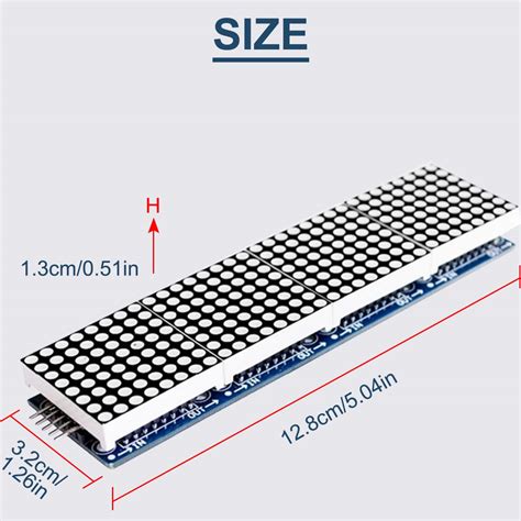 Daokai 7219 Dot Matrix Module 8 X 32 Mcu Control Driver
