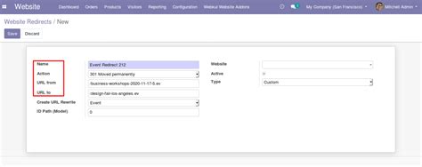 Odoo Seo Url Redirectrewrite For Event Create User Friendly Urls