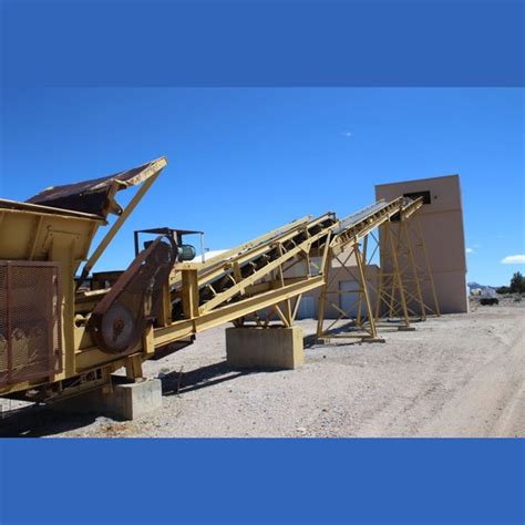 8 Ft X 14 Ft Belt Feeder With Grasshopper Conveyors
