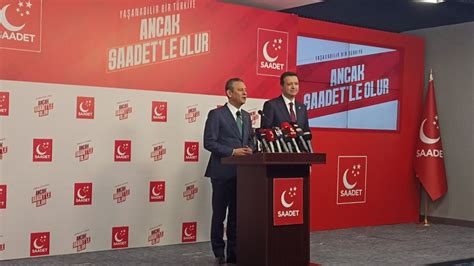 Chp Lideri Özelden Saadet Partisine Ziyaret