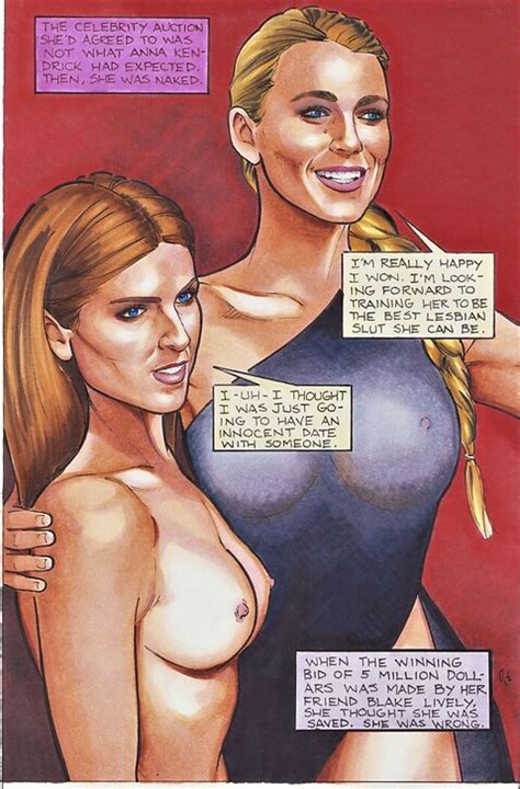 Rule 34 Anna Kendrick Blake Lively Blonde Hair Brunette Hair