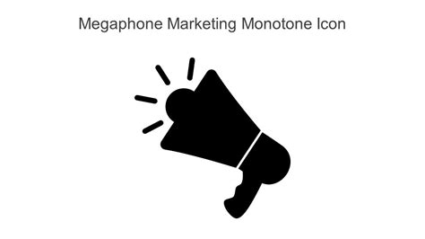 Megaphone Marketing Monotone Icon In Powerpoint Pptx Png And Editable