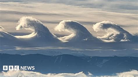 Kelvin Helmholtz Rare Wave Clouds Amaze Sky Watchers In Wyoming Bbc News