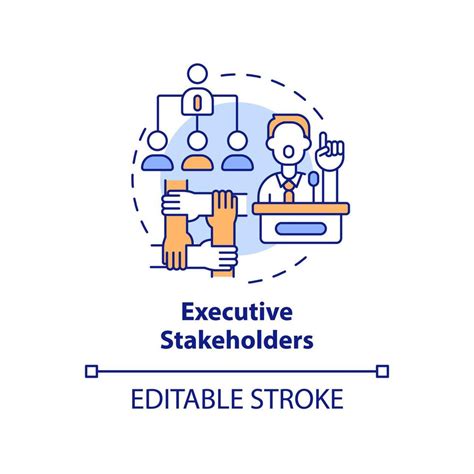 Executive Stakeholders Concept Icon Project Management Type Of