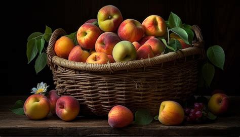 Premium Ai Image Freshness And Ripeness In A Basket Of Healthy