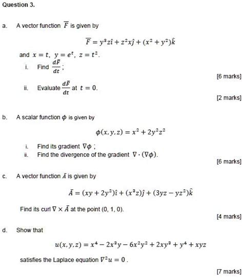 Solved Text Question 3 The Vector Function F Is Given By F Yzi Z