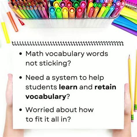 Math Dictionary Student Made Vocabulary Project Middle School Bundle