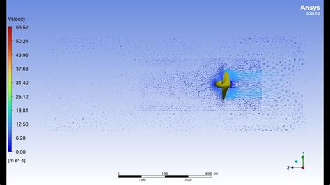 Boat Propeller Ansys Fluent Part 05 Velocity Vectors Youtube
