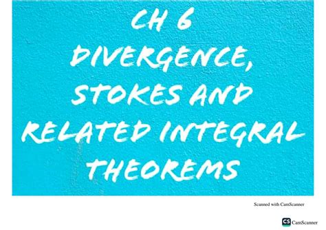 Solution Schaum S Series Vector Analysis Ch 6 Divergence Theorem Stoke