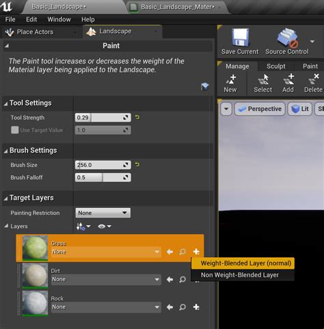 creating and using custom heightmaps and layers unreal engine