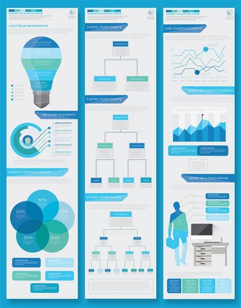 Blue Pack Infographics Design Template Vector Infographic Design